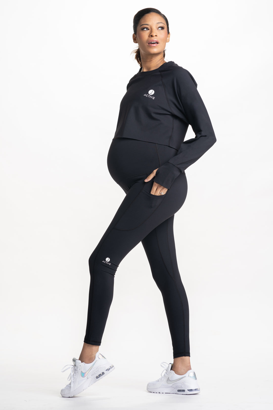 Sima Pullover Crop Top – Preggo Leggings